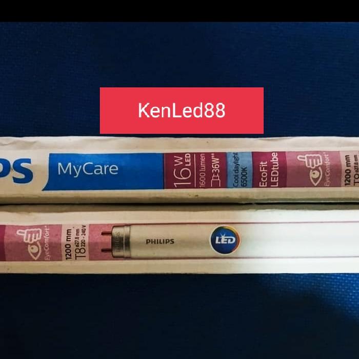 Jual Lampu T8 Led Philips 16w/16watt Ecofit T8 Tube Kaca Glass Industri ...