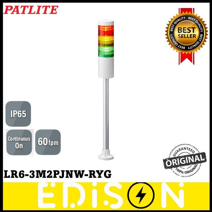 Jual PATLITE LR6-3M2PJNW-RYG IP65 Tower Lamp 60mm Pole Mount (No Buzzer) - Jakarta Barat ...