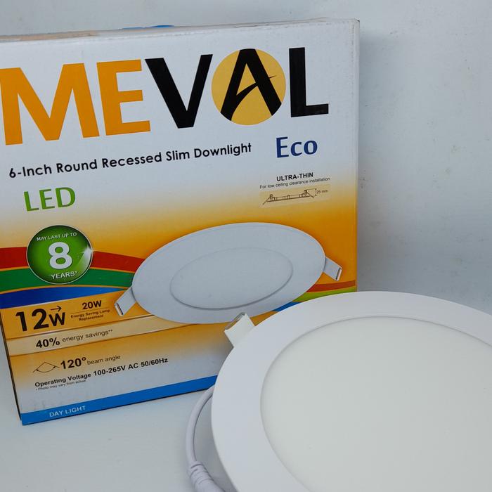 Jual Led Panel / Downlight Meval 12W Bulat Daylight - Kab. Sleman ...