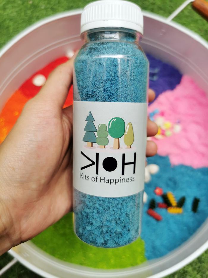 Jual EDIBLE sand rainbow pasir mainan yang bisa dimakan - sensory play ...