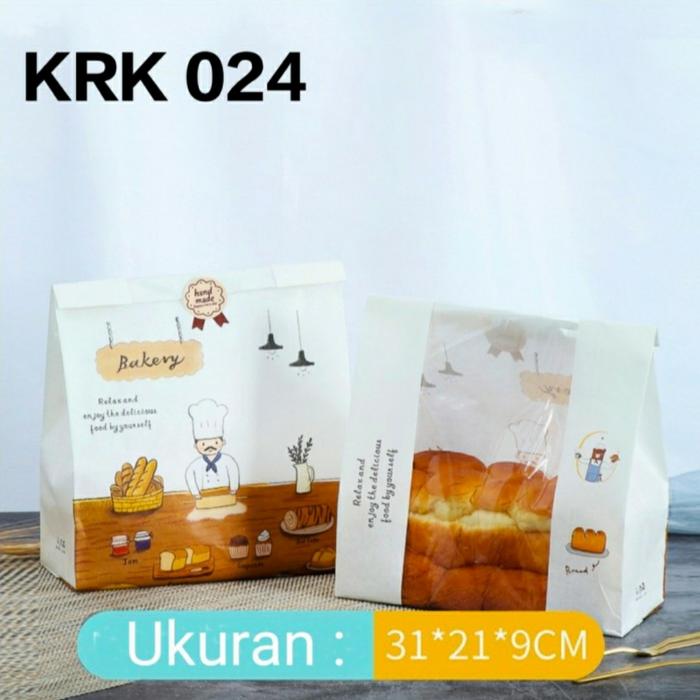 Jual Plastik Kertas Roti Tawar KRK024 Kemasan Roti - Jakarta Barat ...