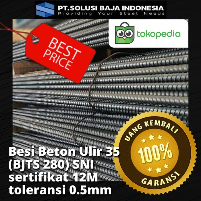 Jual Besi beton 13mm SNI ulir sertifikat toleransi 0.5mm - Kab. Tangerang - Solusi Baja ID ...