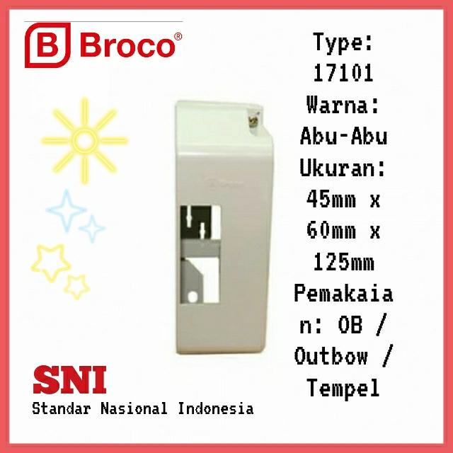 Jual Rumah Box Kotak Tempat MCB Listrik BROCO OB Tempel Abu 1 Group 1P SN - Jakarta Barat - toko ...