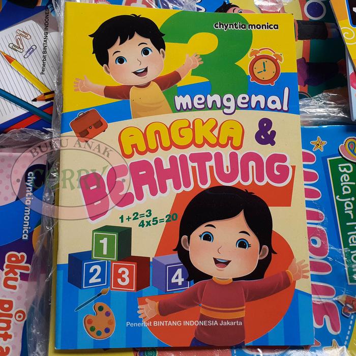 Jual Buku Edukasi Anak Mengenal Angka Berhitung Gambar TK Belejar ...