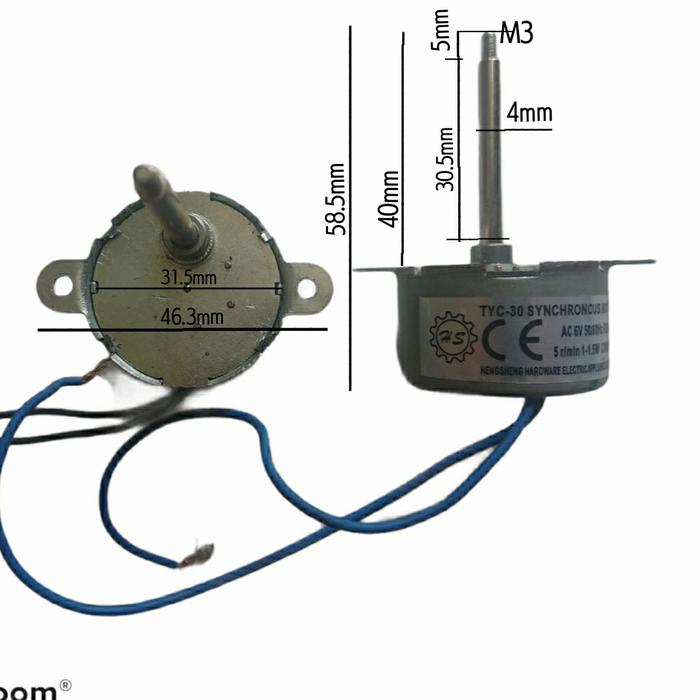 Jual Dinamo Putaran Rendah Synchronous Motor AC 6V - Jakarta Barat ...