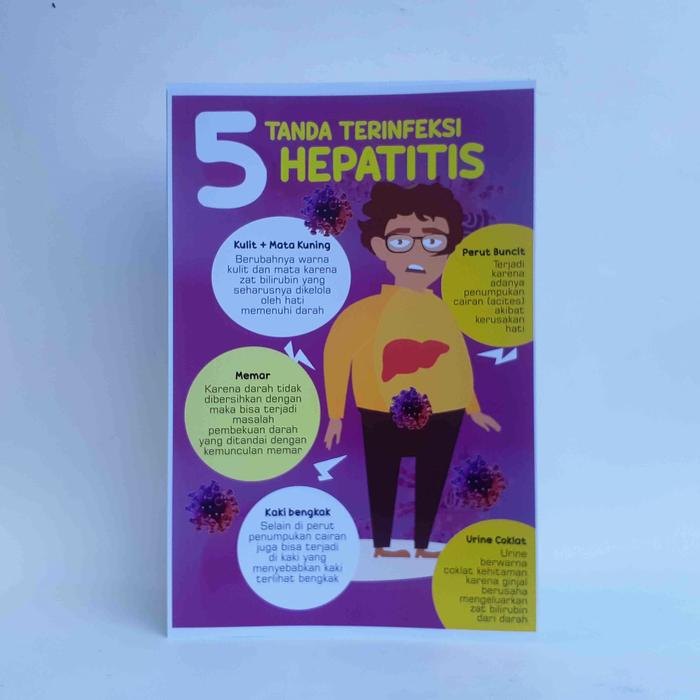 Jual Poster Kesehatan - Hepatitis, Kenali Tanda Hepatitis - LAMINATING ...