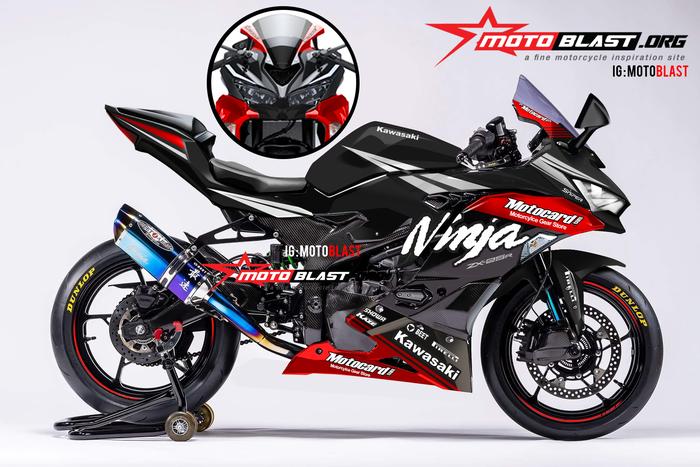 Jual Decal Sticker Motor Motoblast - ZX25R Livery Motocard-Full Body ...