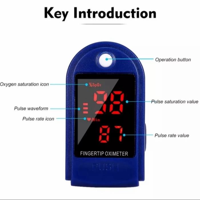 Jual oxymeter oximeter alat ukur saturasi oxygen dalam darah LK87 ...