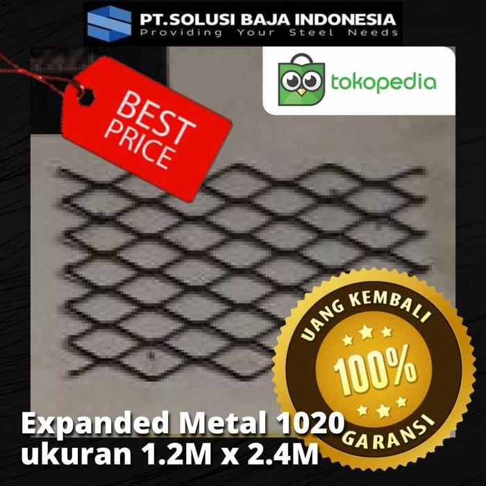 Jual Expanded metal 1020 1.2x2.4 Wiremesh wajik/wajig diagonal - Kab ...