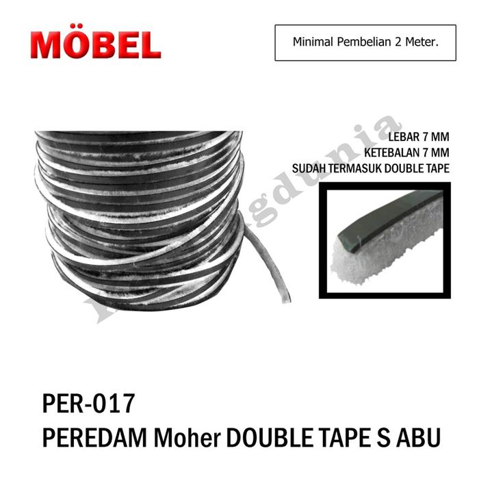 Jual Moher Mohair Lis Penutup Peredam Celah Pintu Doorseal DOUBLETAPE ...