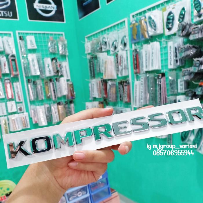 Jual Emblem logo mercedes benz KOMPRESSOR ukuran original bagasi - Kab ...