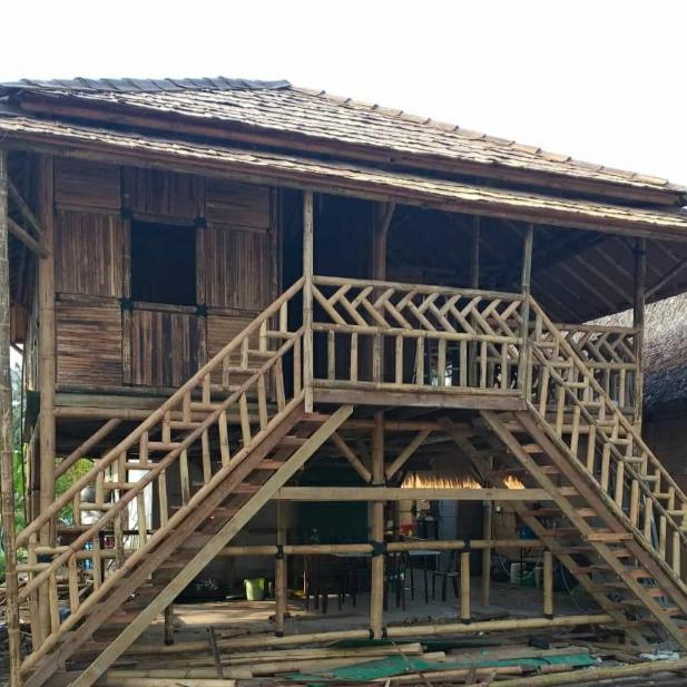 Jual #rumah bambu 2 lantai atap Palupuh harga permeter persegi - Kota ...