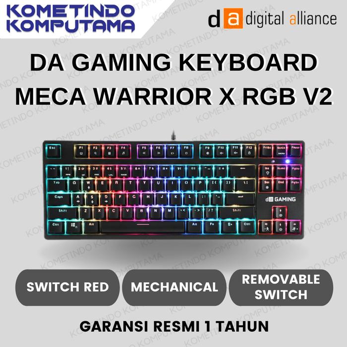 Jual Keyboard Gaming Meca Warrior X RGB - Merah Digital Alliance DA ...