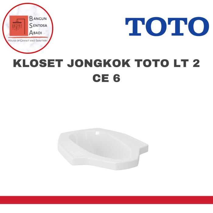 Jual KLOSET JONGKOK TOTO CE6 PUTIH LANTAI 2 ORIGINAL SQUATTING TOILET ...