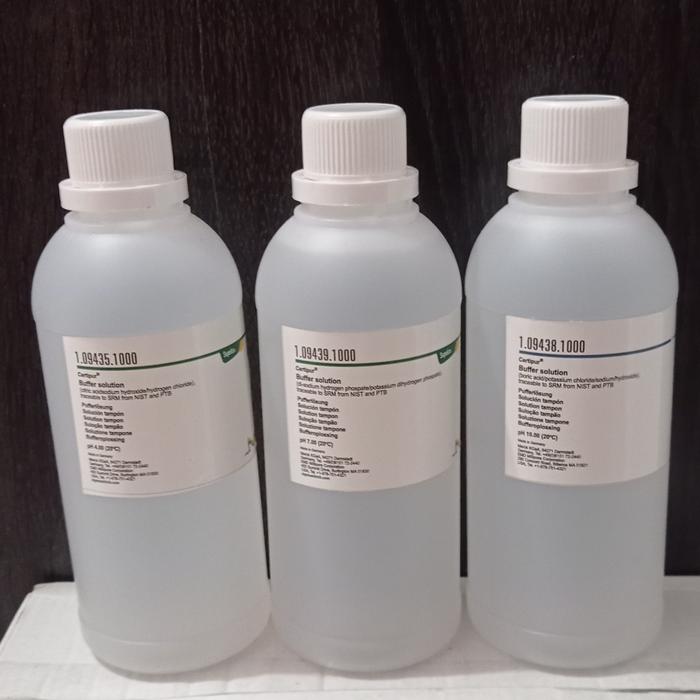 Jual Paket MERCK Buffer Solution pH 4.00 - pH 7.00 - pH 10 Kemasan 250 ...