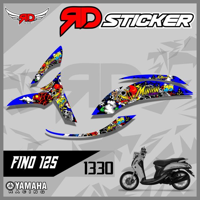 Jual striping mio fino 125 motif lis garis racing semi full stiker ...