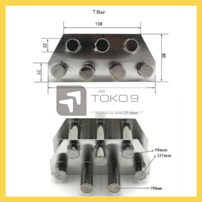 Jual Magnet Hopper 7 Bar/ Magnet Separator/ Magnetic Grate - 11 Bar Di ...