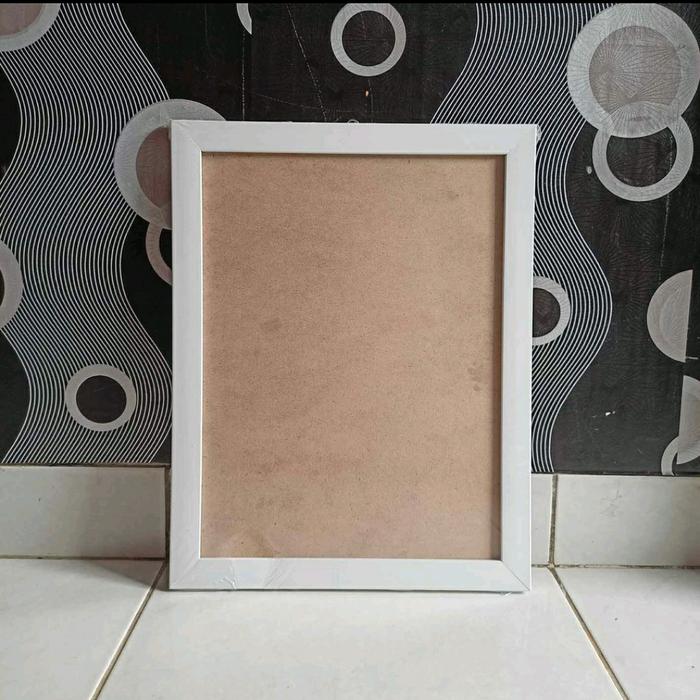 Jual Bingkai foto 40x60 full tanpa kaca Minimalis 3 cm - Putih ...