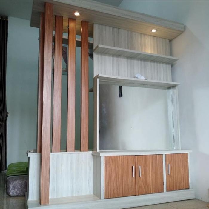 Jual Backdrop Tv dan partisi penyekat ruangan finishing HPL - Jakarta ...