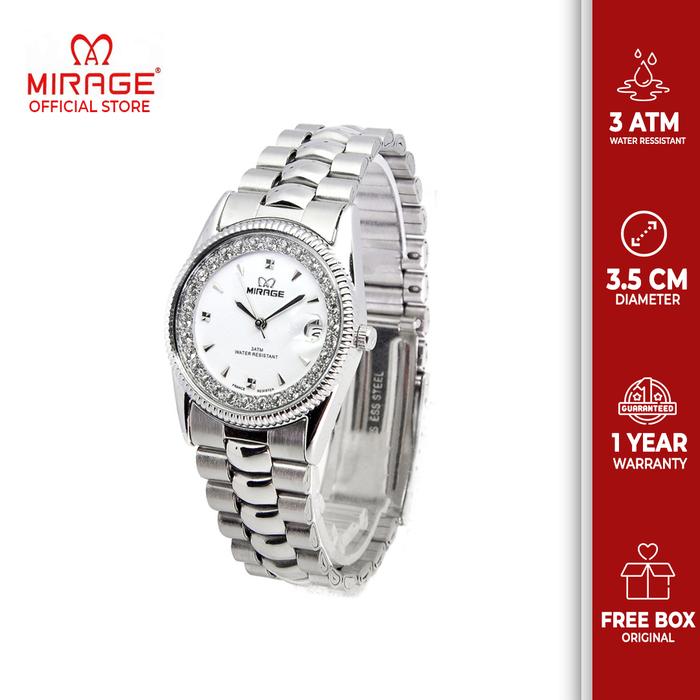 Promo Jam tangan Wanita Mirage Permata Original Silver - Jakarta Utara ...