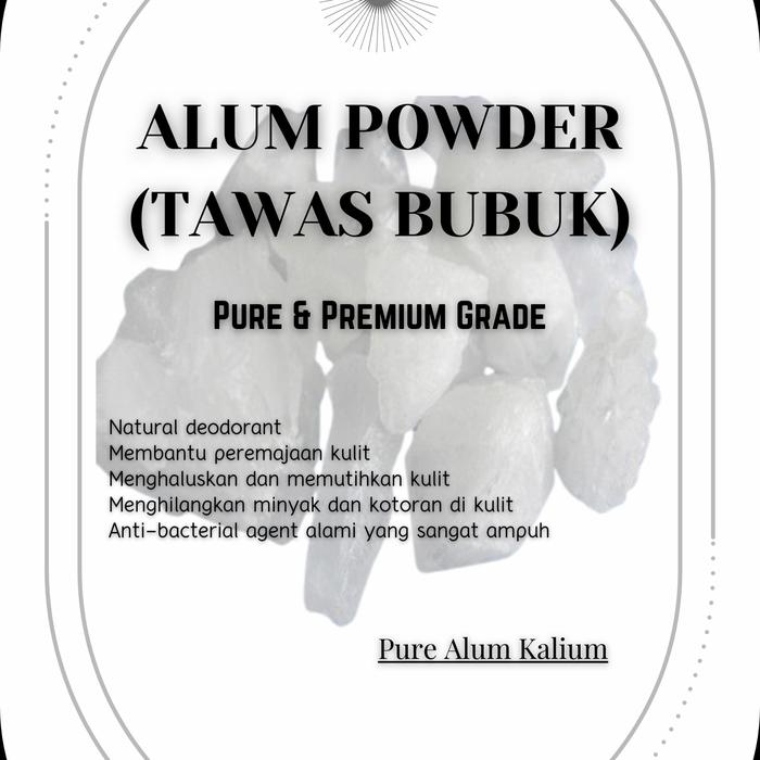 Jual Pure Alum Powder / Tawas Bubuk Murni Grade Super 100 gr - Kota ...