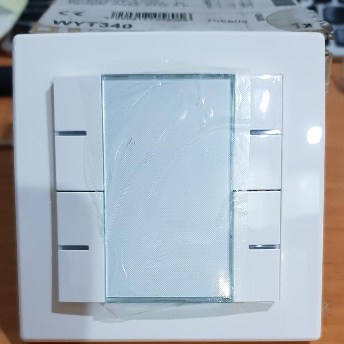 Jual Push Button Switch 4 Gang Knx system komplit set - white merk ...