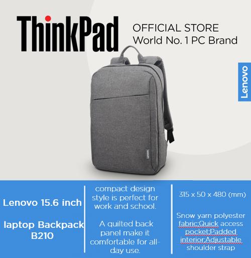Jual Lenovo 15.6 inch laptop Backpack B210 Grey-ROW - Jakarta Utara ...