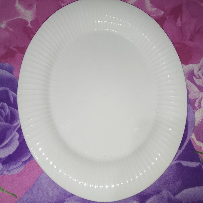 Jual piring lodor keramik/piring oval/piring keramik/piring saji - Kab ...