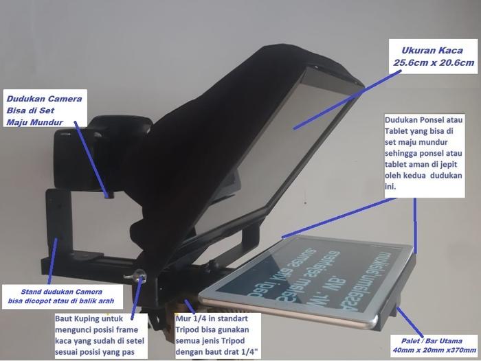 Jual Teleprompter Lokal Dm-prompter -010 Unit Siap Kirim Setiap Saat Di ...