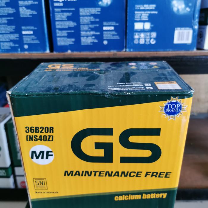 Jual AKI BATERAI GENSET MOBIL GS ASTRA KERING MF NS40Z/36B20 NS 40Z GRS ...