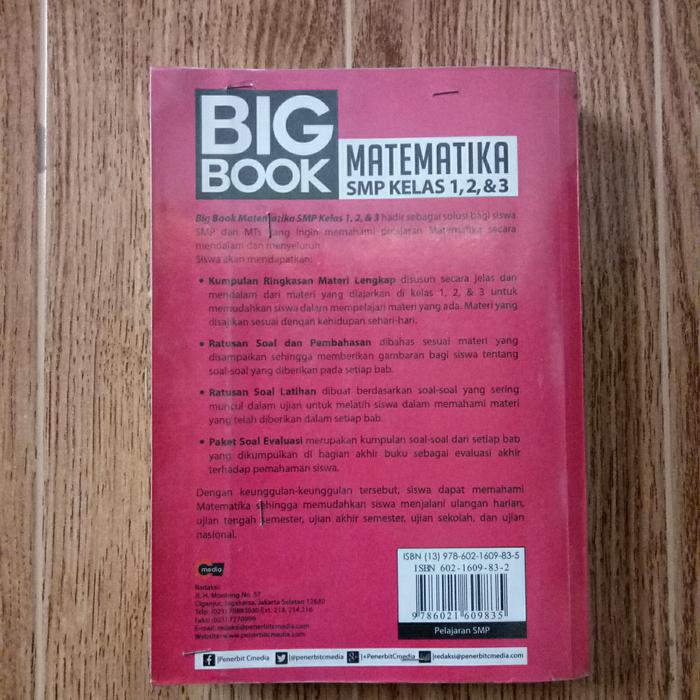 Jual Big Book Matematika Metode Terbaik Meraih Nilai Ujian By Nila Smp ...