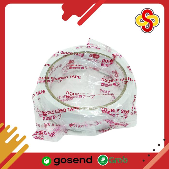 Jual Double Side Tape Perekat 2 Sisi Semar 1 inch / 24 mm x 10 yard ...
