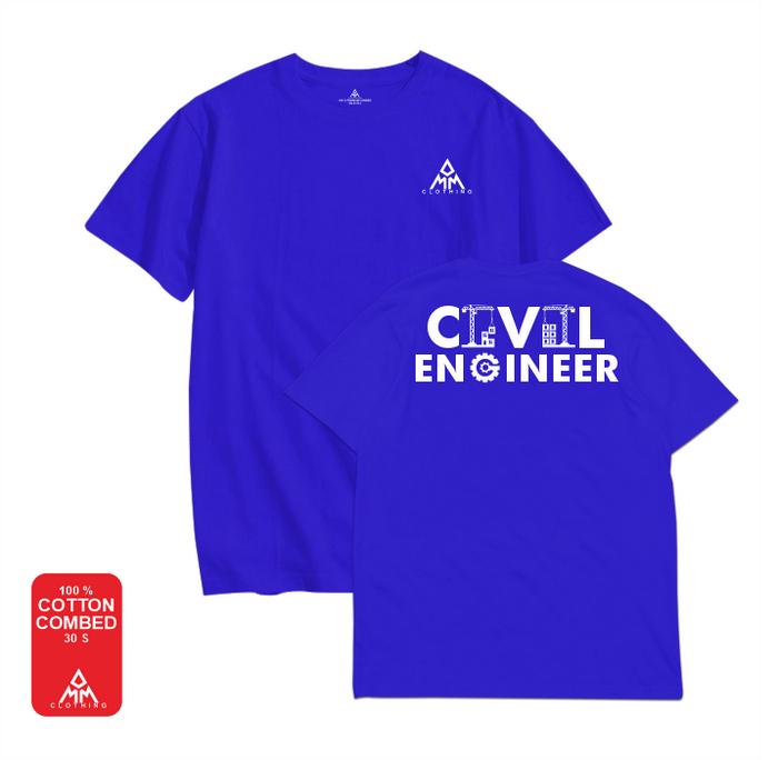 Jual KAOS BAJU CIVIL ENGINEER KAOS ENGINEERING - MMCLO - Biru, L - Kab ...
