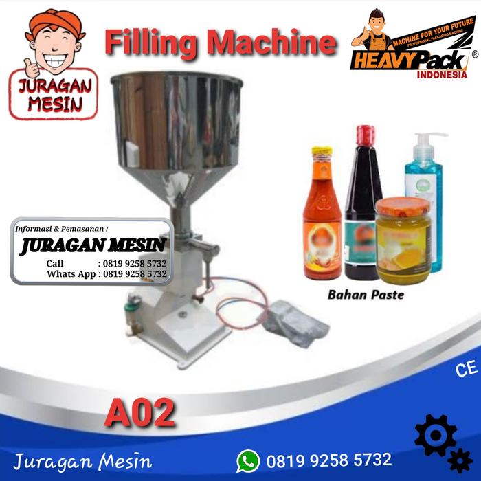 Jual Mesin Filling Pengisi Cairan Pasta Cream Pneumatic A02 HEAVYPACK ...