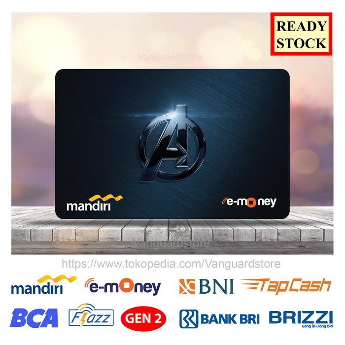 Jual Emoney Etoll BRI BCA BNI MANDIRI SuperHero Logo Avengers - 1 SISI ...