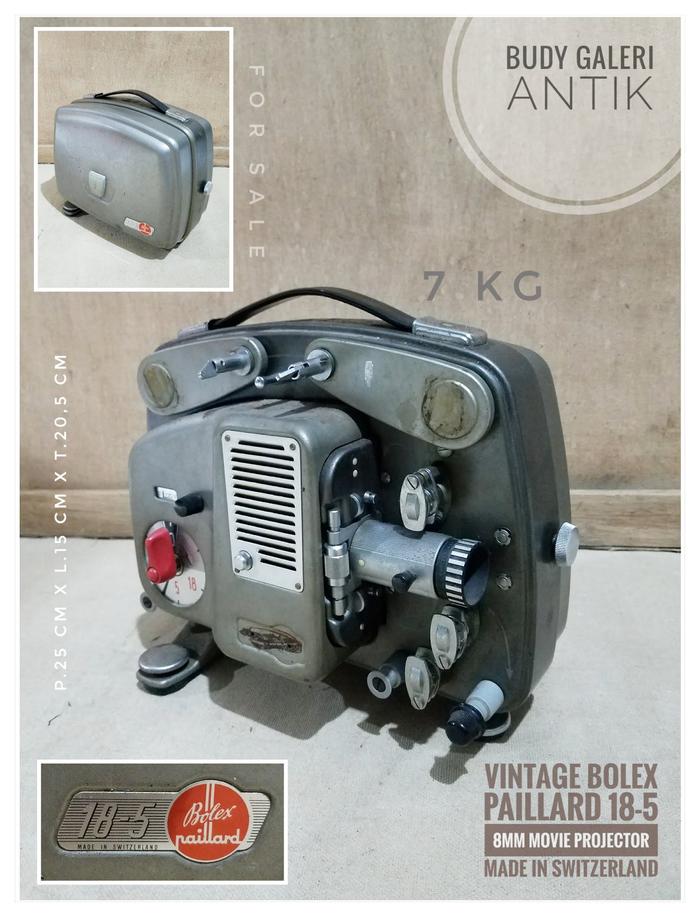 Jual Vintage Bolex Paillard 18-5 8mm Movie Projector Made In ...