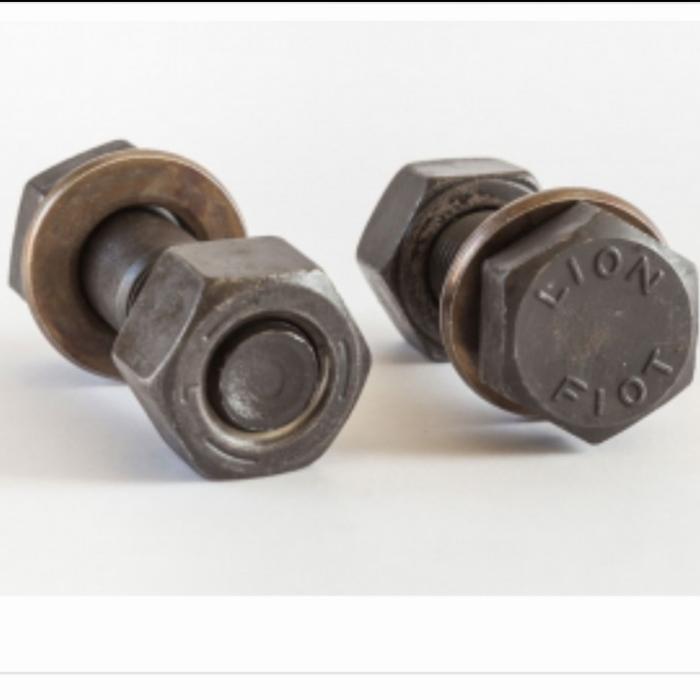 Jual baut dan mur baja F10T M24x130 halfdrat bolt nut hex baja HTB F10T ...