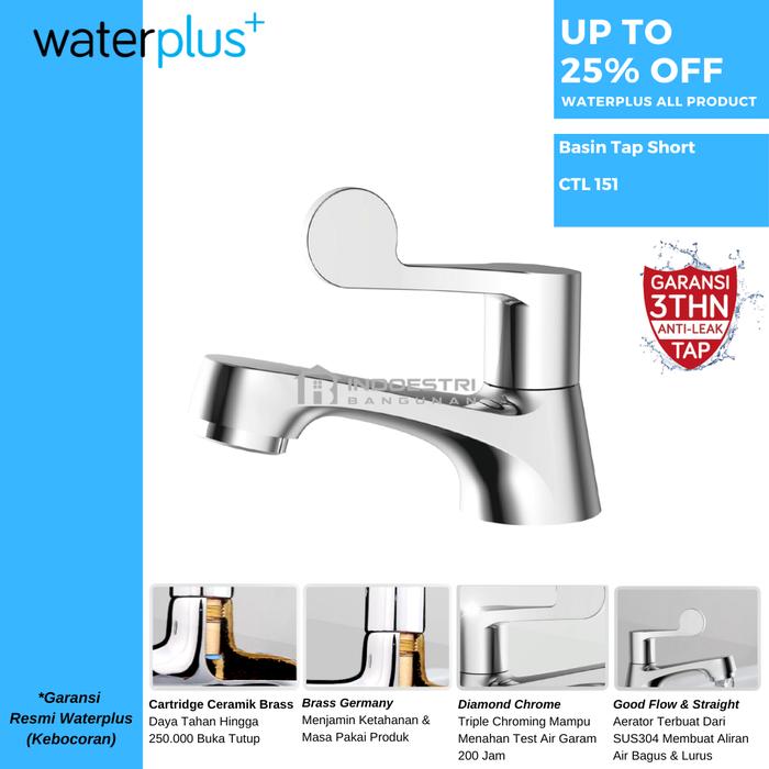 Jual Kran Wastafel Waterplus CTL 151 (Cold Only) - Kab. Bogor ...