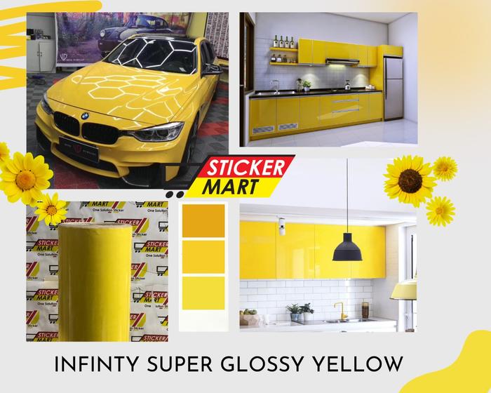 Jual Sticker Mobil Sticker Motor Sticker Anti Gores Warna Kuning Lemon ...