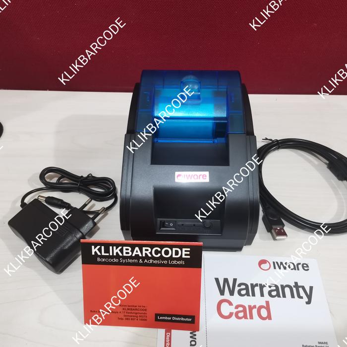 Jual PRINTER KASIR/PPOB THERMAL 58MM IWARE 58BT ANDROID (USB+BLUETOOTH) - Kota Semarang ...