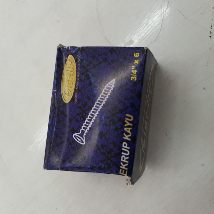 Jual sekrup kayu 3/4" x 6 / skrup kayu panjang 1.9cm model + - Kota ...