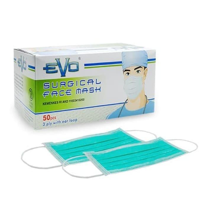 Promo Masker Evo Surgical Face Mask 3ply Ear Loop Box - Kota Cimahi ...