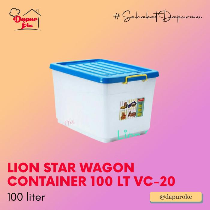 Promo Lion Star Wagon Container 100 Lt VC-20 / Box / Tempat Penyimpanan ...