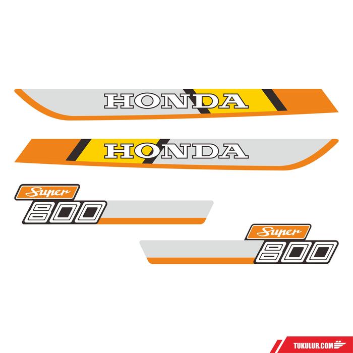 Jual STIKER STRIPING DECAL MOTOR HONDA C800 FONT - Merah - Kab. Bantul ...