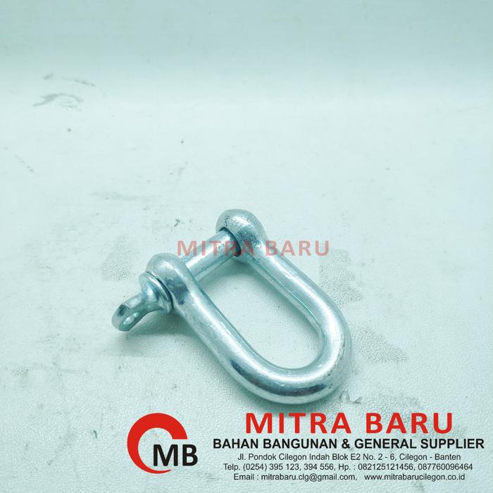 Jual Shackle D 5/16 inch (M8) Galvanis - Sambungan Rantai Besi - Segel ...