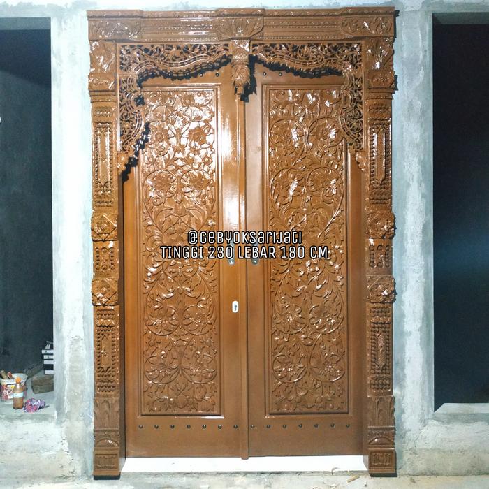 Jual pintu kupu tarung - Pintu ukir - Pintu gawangan jati jepara - Kab ...