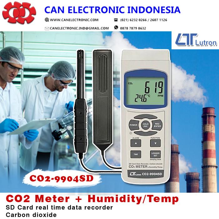 Jual CO2 METER + Humidity/Temp. LUTRON CO2-9904SD - Jakarta Barat - CAN ...