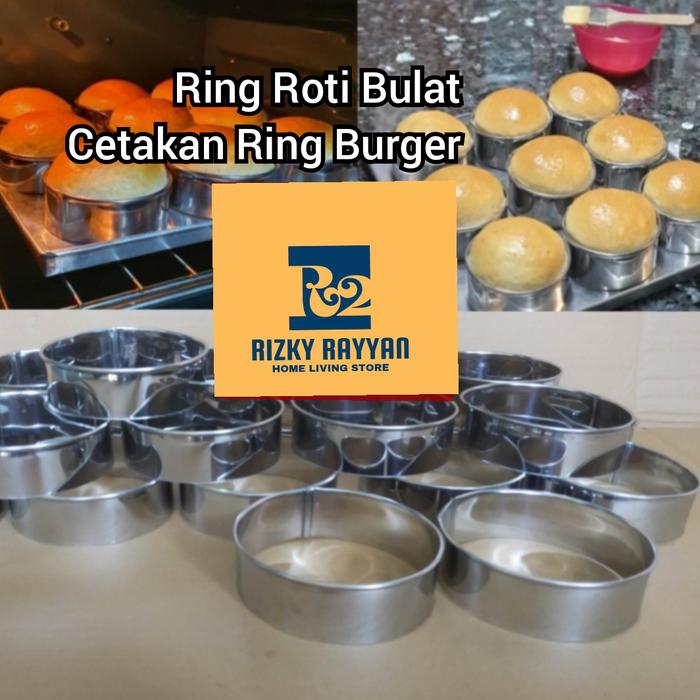 Jual Ring Roti Bulat 5cm /Ring Roti Burger/Ring Cutter Stainless isi 12 ...