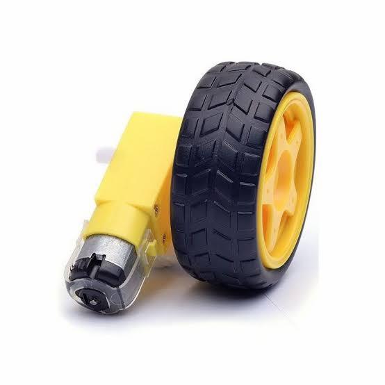 Jual DC Motor 1:48 Gear Ratio Smart Car Robot 3V 5V 6V 12V DC - Roda ...
