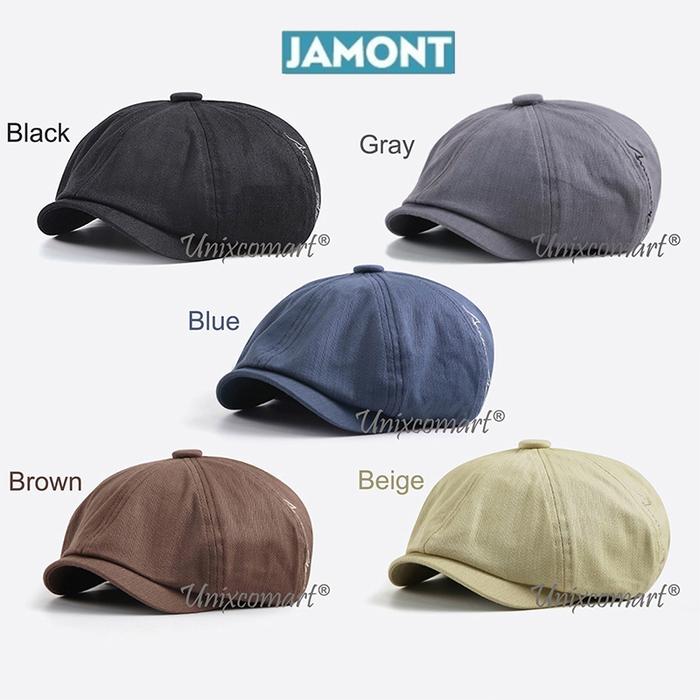 Jual Jamont British Style Beret Topi Newsboy Flat Hat Pelukis Patino ...